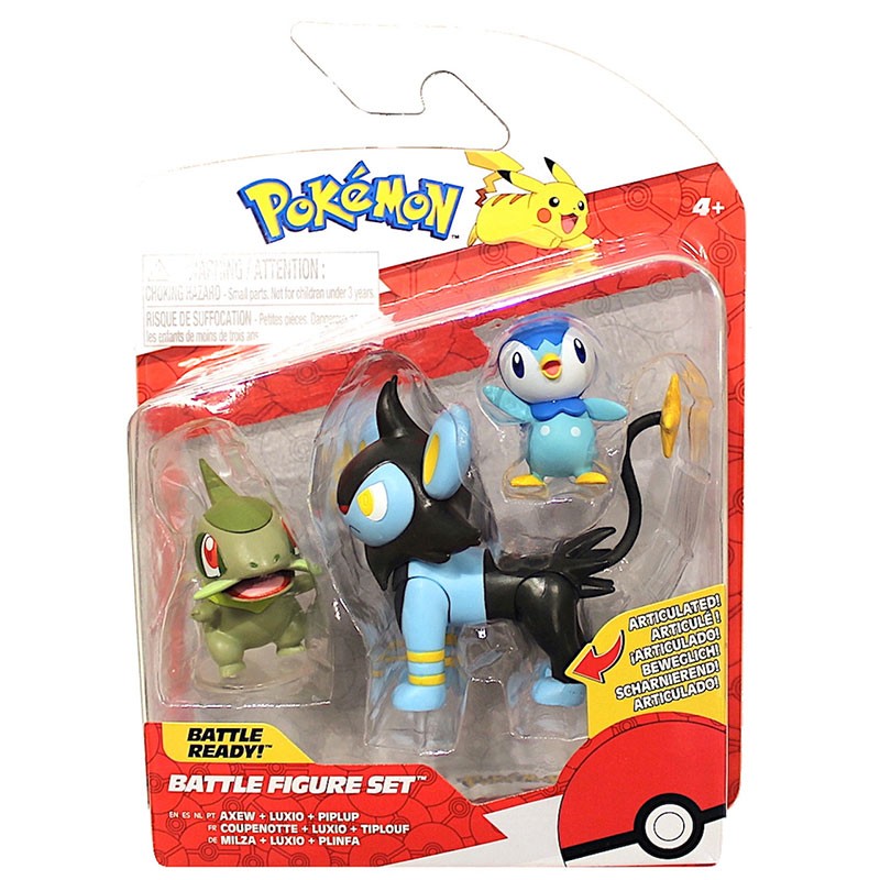 Coupenotte Luxio et Tiplouf Figurine Battle Figure Set Pokémon