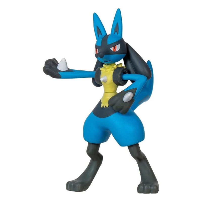 Omanyte Lucario and Pikachu Battle Figure Set Pokémon Action Toy